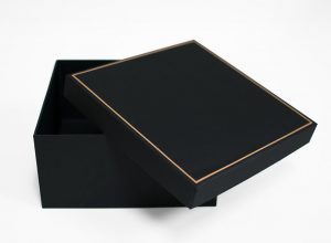 Small Black Square Shape Flower Box | D & E Floral Supplies