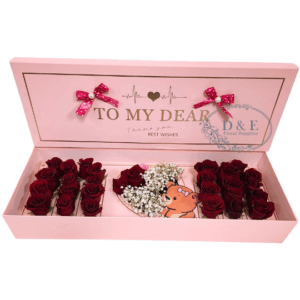 NEW Pink Rectangular Love Mom Flower Box With Liners and Foams (Slight ...