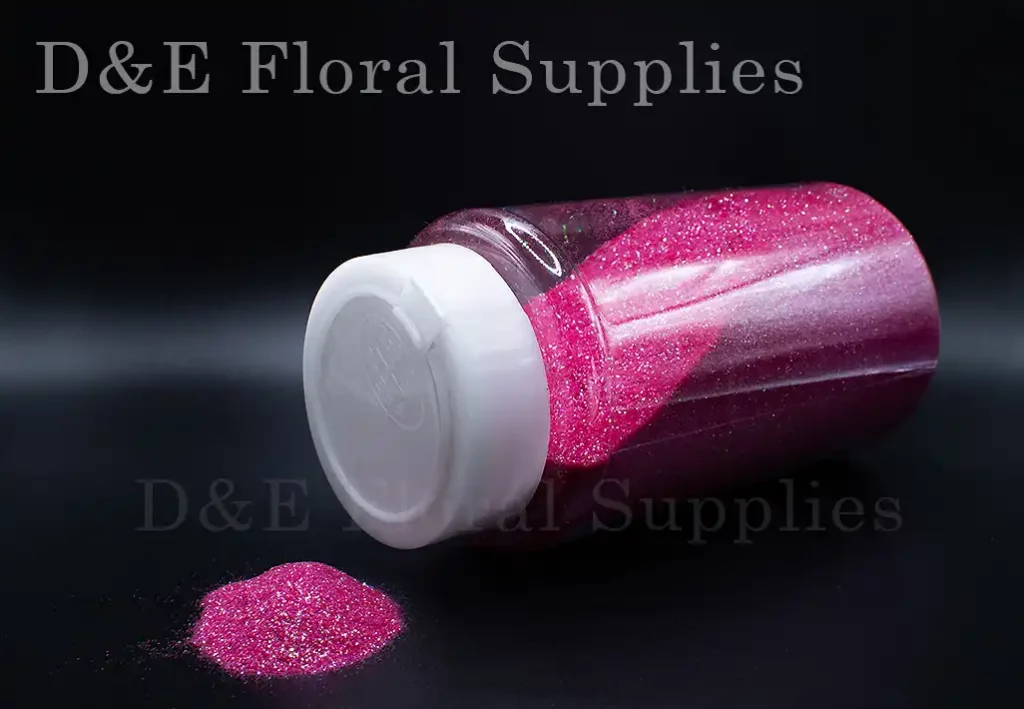 Magenta Metallic Flower Glitter Powder 16oz Bottle Ultra Fine